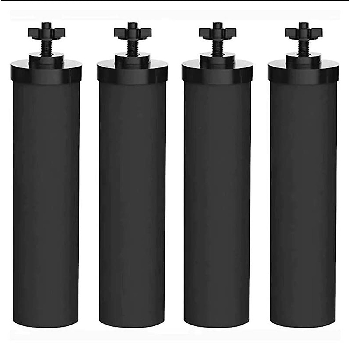 Water Filter System Compatible with Berkeyy, 4 Pack Black Elements Filters Fit Kingg, Big Series Water Filters Replacement
