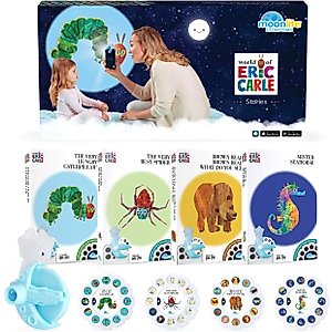 Moonlite Mini Projector With 4 Classic Eric Carle Stories, A New Way To Read Stories Together, 4 Eric Carle Digital Stories With Light Projector