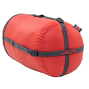 ALPS Mountaineering Zenith 0° Mummy Sleeping Bag, Regular - Charcoal/Red - NEW