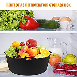 Slow Cooker Liners Silicone Divider for 7-8 Quart Oval Crock pot, Easy Dishwasher Cleaning, Food-grade Silicone, Safe Reusable and Leak-proof fit for Family Dinners (Black)