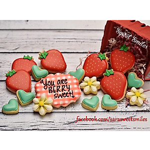 Strawberry Fruit 3.5 Inch Cookie Cutter from The Cookie Cutter Shop – Tin Plated Steel Cookie Cutter – Made in the USA