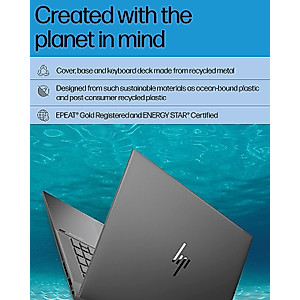 HP 2023 Newest Envy x360 Convertible 2-in-1 Laptop, 15.6" FHD Touchscreen Display, AMD Ryzen 7 5825U Processor, 16GB RAM, 1TB SSD, AMD Radeon Graphics, Fingerprint Reader, Windows 11 Home, Black