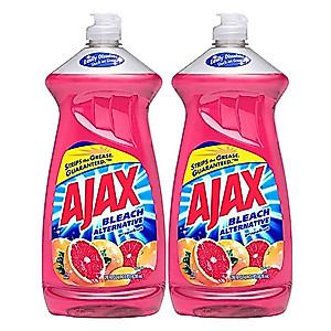 Ajax Dish Washing Soap Bleach Alternative, Ruby Red Grapefruit, 28oz, 2 Pack