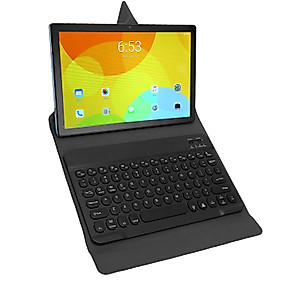 Tablet Computer, US Plug 100-240V 10.1 Inch Tablet 2 in 1 Dual Camera 12GB RAM 256GB ROM for Entertainment for Android 11.0 (Blue)