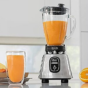 Classic blender Oster reversible chrome glass jar BLSTBESTE013