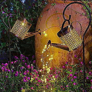 Solar Watering Can Light,Bunch Lights Waterproof Waterfall String Lights, Outdoor Garden Fairy Light Decor for Home Yard Patio