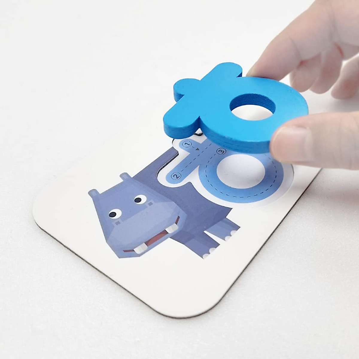 SSol & Sam Korean Alphabet Learning Toys – Hangul – Learn Korean for Kids, Toddlers and Beginners, Animal Pattern Board Matching Puzzle with Wooden Letters and Flash Cards