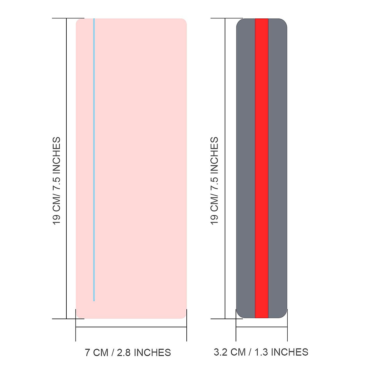 16 Pieces Guided Reading Highlight Bookmark Strips Colored Overlay Reading Tracking Rulers for Dyslexia, ADHD and to Reduce Visual Stress, 8 Standard Size and 8 Large Size