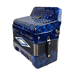 Abubu 34-Key Accordion 3412 GCF (Blue)