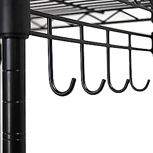 MonsterRax Expandable Clothing Rack - Garment Rack Storage, Wardrobe Clothes Organizer, Steel Clothing Racks, Shoes and Clothing Organizer, Adjustable Garment Racks for Hanging Clothes - 14" x 72"