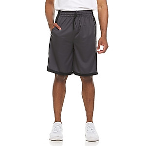 Spalding Mens Guard Performance Basketball Short, Gravel, L