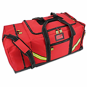 Lightning X Firefighter Premium 3XL Step-In Turnout Gear Bag - Red w/NO LOGO (Customizable)