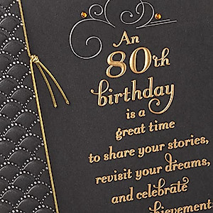 Hallmark 80th Birthday Card (Honor You Today) (5RZB2007)