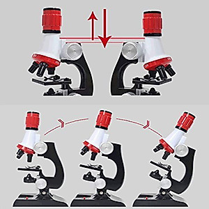 Little World Science Kits for Kids Beginner Microscope Kit with LED 100X 400X and 1200X Magnification Kids Educational Toy Birthday Halloween