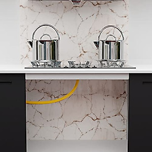 100FT 1/2 '' Flexible Gas Line,CSST Corrugated Stainless Steel Tubing,Natural Gas Line Pipe Propane Conversion Kit Grill Hose with 2 Male Adapter Fittings