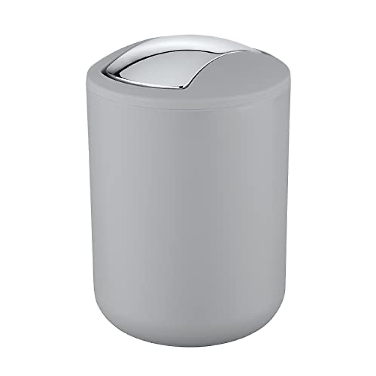 WENKO 22249100 Swing Cover bin, 14 x 14 x 21 cm, Grey