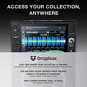 Denon DJ SC6000M PRIME –Standalone DJ Media Player with Motorized Platter, WiFi Music Streaming and 10.1-Inch Touchscreen