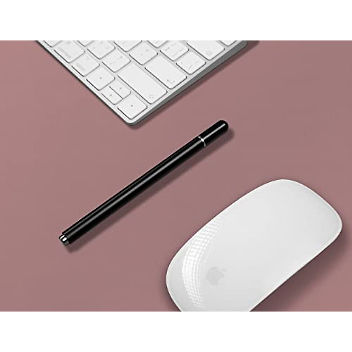 Leather Desk Pad Protector,Mouse Pad,Office Desk Mat,31.5" x 15.7" Non-Slip PU Leather Desk Blotter,Laptop Desk Pad,Waterproof Desk Writing Pad for Office and Home (31.5" x 15.7", Dark Pink)