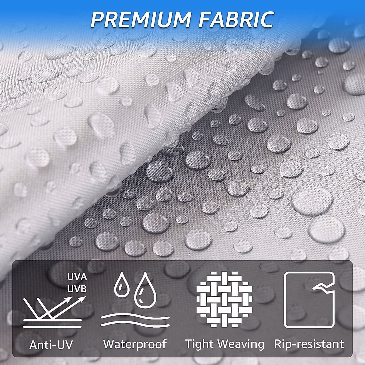 SELIMON 300D Top Class C RV Cover with Waterproof PU Coating Rip-Resistent & Anti-UV Winter Camper Cover Fits 23' to 26' Motorhome