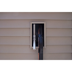 Black Line Set Rough In Box HVAC Contractors Termination Point for Line Set Condensation Drain & Low Voltage Wire