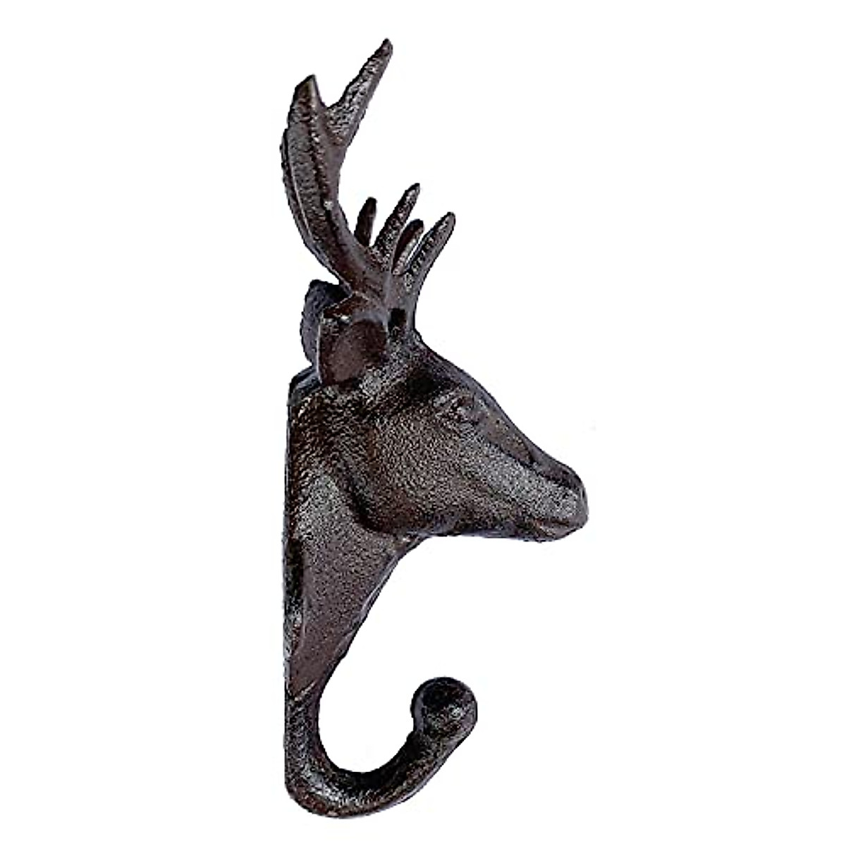Grace Home Deer Head Hooks - Rustic Wall Hook Set