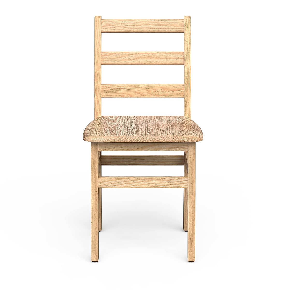 Foundations Little Scholars Ladderback Solid Hardwood Classroom Teacher Chair, Made in USA, Fully-Assembled, (18 Inch Seat Height, Ages 13+)