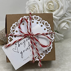 allydrew 2.1" x 3.5" Thank You Card Inserts, Appreciation Cards for Small Business, Weddings, Bridal & Baby Showers, 120pcs, Beyond Grateful