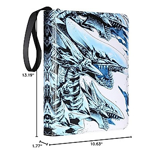 Card Binder for YuGiOh Cards - 9 Pocket Card Holder Book with Sleeves Compatible with Yugioh Cards, Holds 720+ Cards