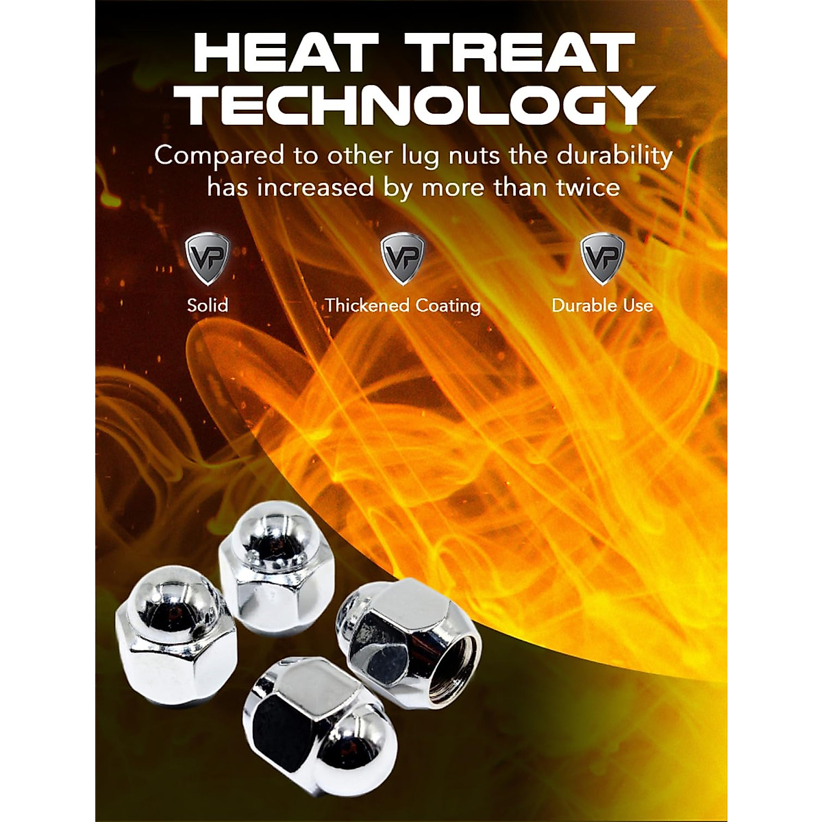 Set of 20 Veritek 12x1.25mm 3/4 Hex 0.95 Inch Chrome OEM Factory Style Acorn Conical Seat Dome Top Lug Nuts for Subaru Factory Wheels