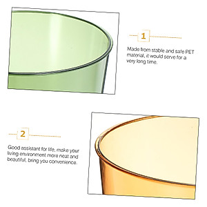 NUOBESTY 2Pcs Small Trash can Garbage can Paper Storage Basket Office Trash can Bathroom Paper Bucket Trash Storage can Trash Bucket Household Wastebasket Thickened Paper Container The pet