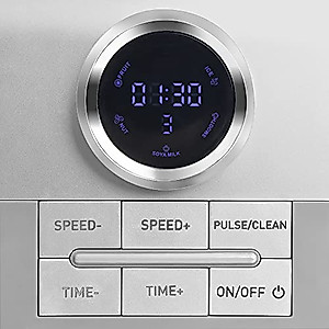 Potlimepan Professional Countertop Blenders, 1300W & 72 oz Smoothie Maker Blender, Stainless Steel Blenders, Ice Crushing, Juicer, Smoothie, Soymilk, Silver