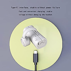 Charella #x2Kc45 5 2 Low Latency Gaming True Bo-Ne Conduction Bluetooth Headset No in-Ear Sports Sweatproof Bo-Ne Conduction