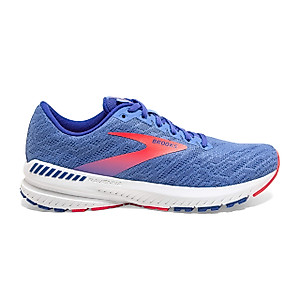 Brooks Womens Ravenna 11 Running Shoe - Cornflower/Blue/Coral - D - 7.5