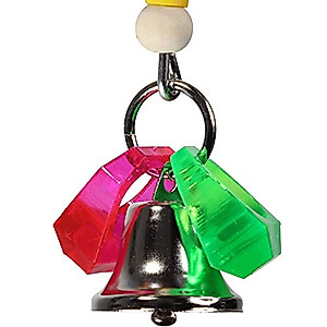 Bonka Bird Toys 1142 Nova Perch Colorful Bamboo Shreddable Chew Parrot Parrotlet Cockatiel African Grey