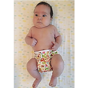 KaWaii Baby Happy Leak-Free One Size Diaper Cover for Boy & Unisex, Cloth Diaper Cover, Reusable Waterproof Baby Diaper Cover - Pack of 6
