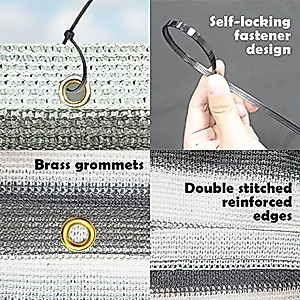 POYEE 3'×10' Brown Balcony Privacy Screen Fence Cover UV Protection Weather Resistant Waterproof Shade Cloth for Outdoor Patio Apartment Backyard Porch Deck Railing with Zip Ties