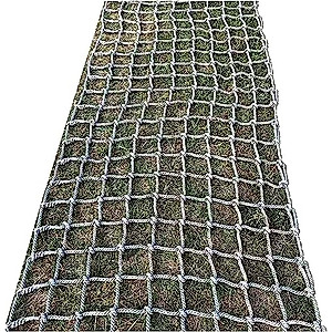 EkiDaz HXRW Rope Net Climbing Net for Kids Safety Net Rope Net Climbing Cargo Netting for Outdoor Treehouse Playground Sets for Backyards (Size : 4 * 4m(12.12 * 12.12ft))
