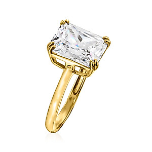 Ross-Simons 4.25 Carat CZ Solitaire Ring in 14kt Yellow Gold. Size 7