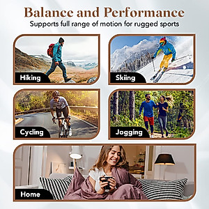 Debra Weitzner 6 Pairs Merino Wool Thermal Socks Men and Women Warm Cushioned Hiking Crew Socks for Hunting Winter Etc Long Survival Boot Socks Moisture Wicking Size 13-15