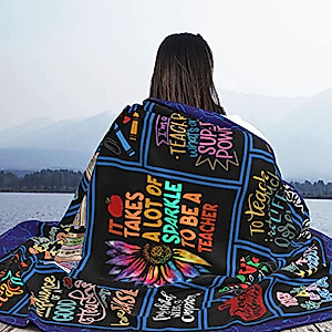 Teacher Gifts, Teacher Gifts for Women, Teacher Appreciation Gifts Blankets 60"x50", Teacher Christmas Valentine Gift, Mentor Gift Ideas, Best Teacher Gifts for Teacher on Birthday Teachers' Day