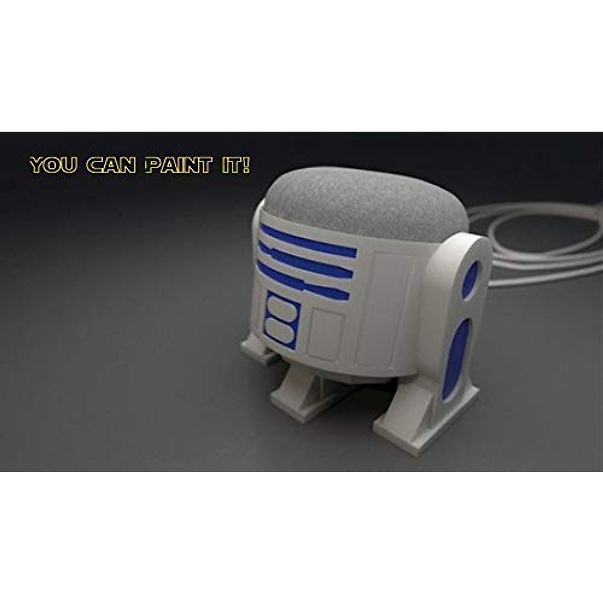 R2D2 Astromech Droid Stand for Google Home Mini Smart Speaker WHITE