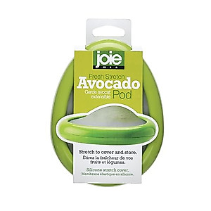 Avocado Pod, Flexible Bpa-Free Silicone, Keeps Avocado Fresh, Reusable Food Storage Bag, Fresh Stretch Pod -Size Stretch Design, Dishwasher Safe, Green, [Pack Of 3]