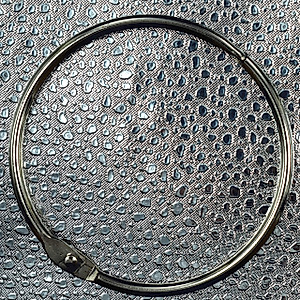 Book Binder Rings 2 Inch Office Loose Leaf Ring（20 Pack） Nickel Plated Silver