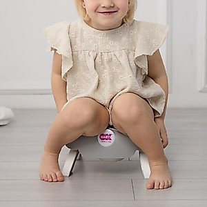 okbaby On The Spot 3 in 1 Travel Potty Seat - Compact & Lightweight Design - Features Non-Slip Rubber Base - Removable Inner Bowl - Toilet Training Seat for Toddlers & Children, Pink, fuchsia, 39056688