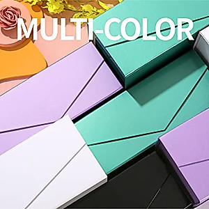 ARTDEARM Gift Box 13.5x9x4.1 Inches, Large Gift Box with Lid, Black Gift Box, Sturdy Gift Box, Magnetic Closure Gift Box, Groomsman Proposal Box for Gift (Glossy Black)