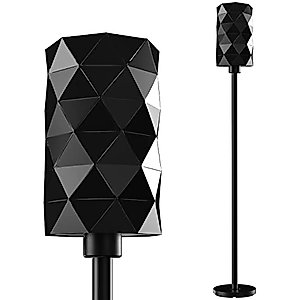 Yomony Phoebe Floor Lamp - Planet Series - Geometric Shade Black Standing Lamp