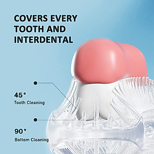 ELOTAME Kids U Shaped Electric Toothbrush with 4 Brush Heads, Cartoon Sonic Automatic Toothbrush with 6 Cleaning Modes, 360-Degree Cleaning, IPX7 Waterproof (8-15 Age Rocket)