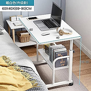 NC Mobile Desk Three-Layer Storage Desk Reading and Learning Office Computer Desk, 80×40