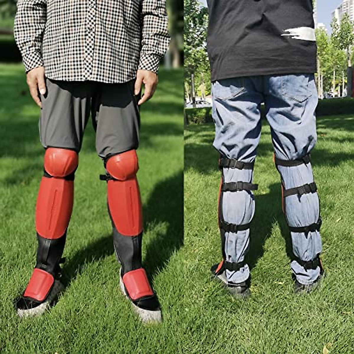 Extolern Shin Guard Brush With Comfortable Sponge Pad, Leg Guard And Knee Guard, Used For Cutting Grass