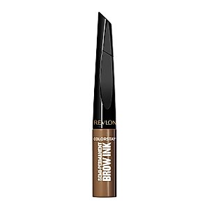 Revlon ColorStay 5-in-1 Semi-Permanent Brow Ink with Spoolie Brush, Waterproof, Transfer-proof, Smudge-proof, Easy to Remove Eyebrow Makeup, 352 Soft Brown Ink, 0.09 fl oz.